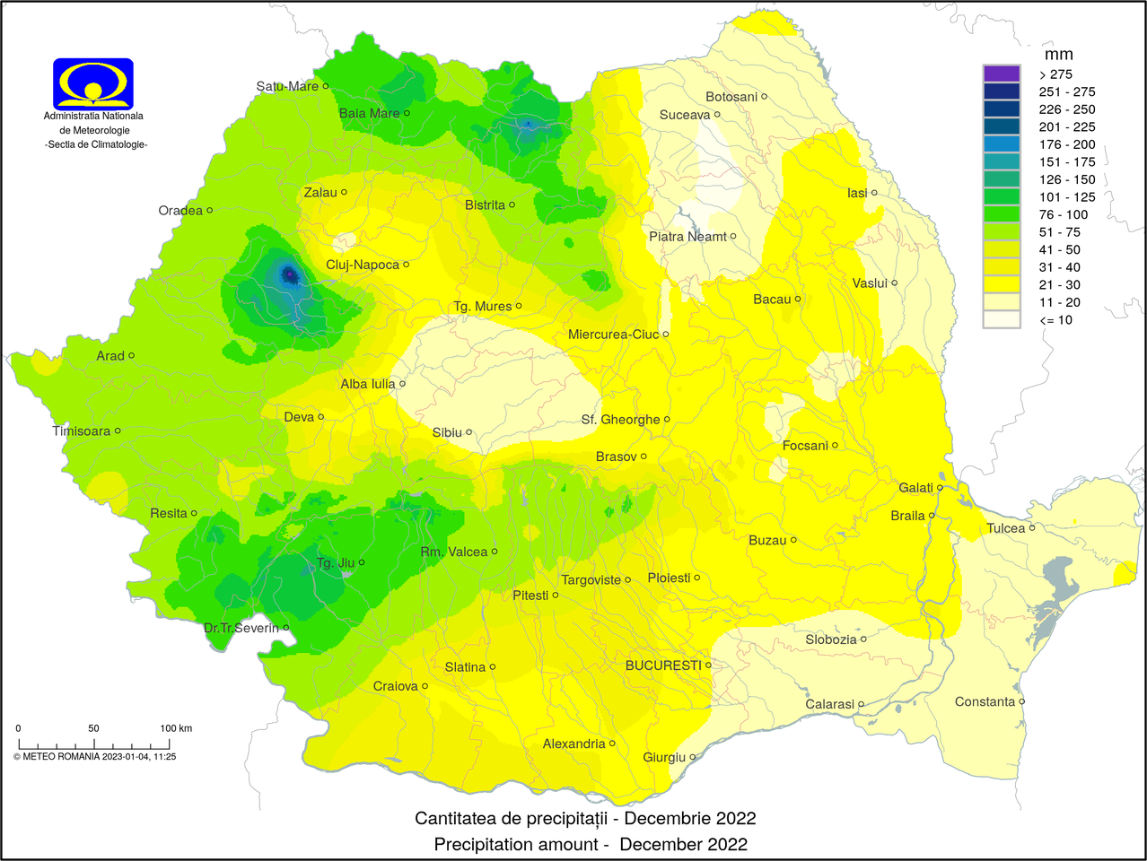 Climatul României - Elemente meteorologice
